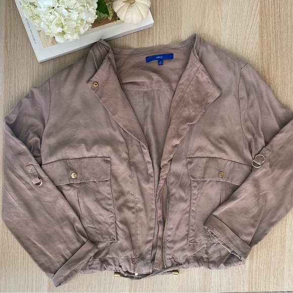 Apt. 9 | Jackets & Coats | Taupe Soft Utility Jacket | Poshmark